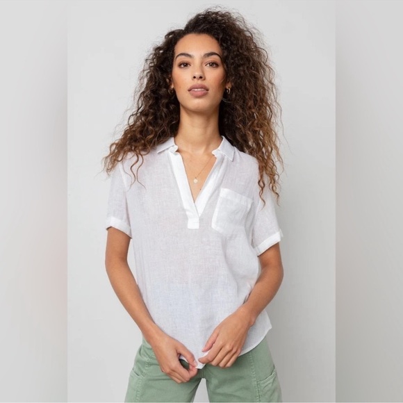 Rails | Tops | Rails Linen White Top | Poshmark